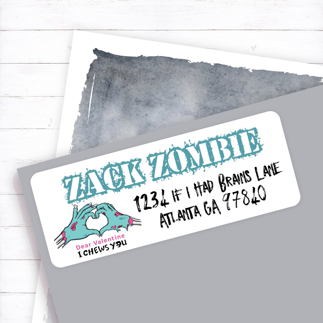 Zombie address labels, zombie address, zombie return, zombie love ...