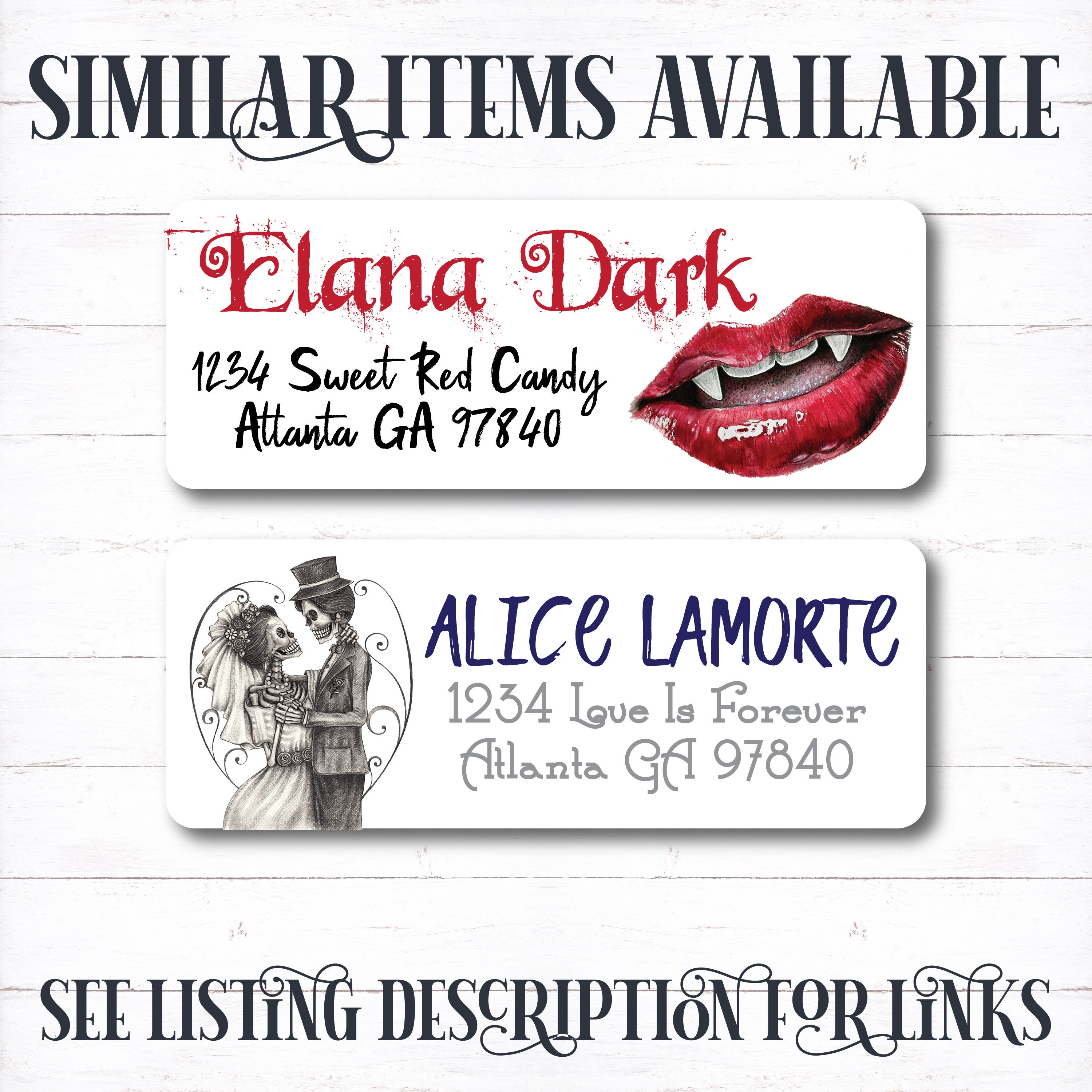 Zombie address labels zombie address zombie return zombie | Etsy