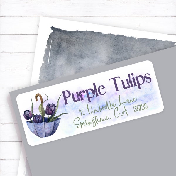 Purple Tulips - Etsy