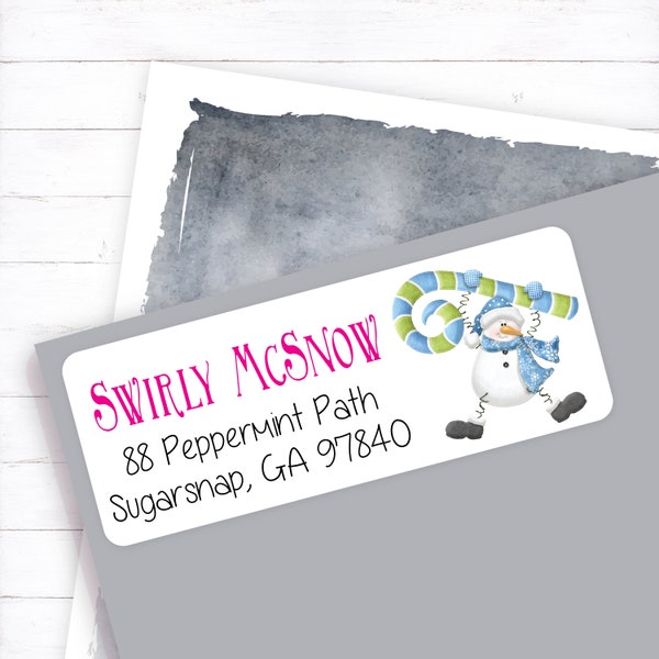 Snowman Labels - Etsy