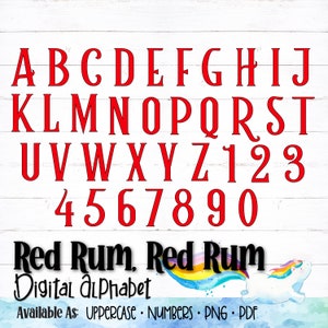 Printable Digital Alphabet Letters, Printable Numbers, Printable ...