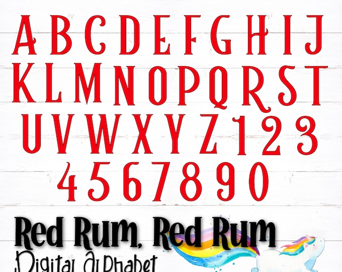 Printable Digital Alphabet Letters, Printable Numbers, Printable ...