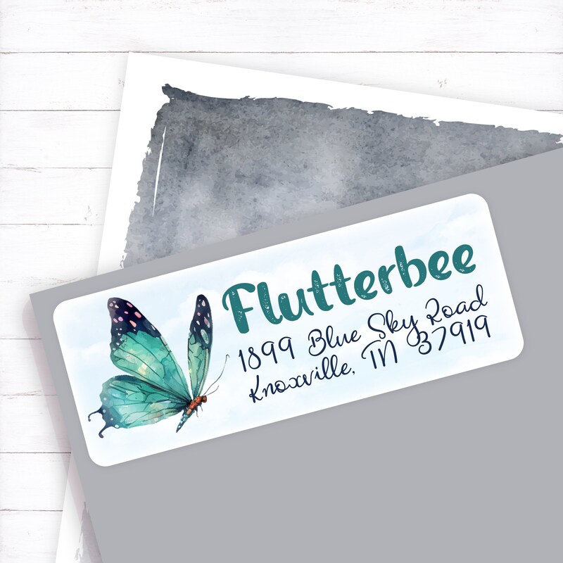 Butterfly Label - Etsy
