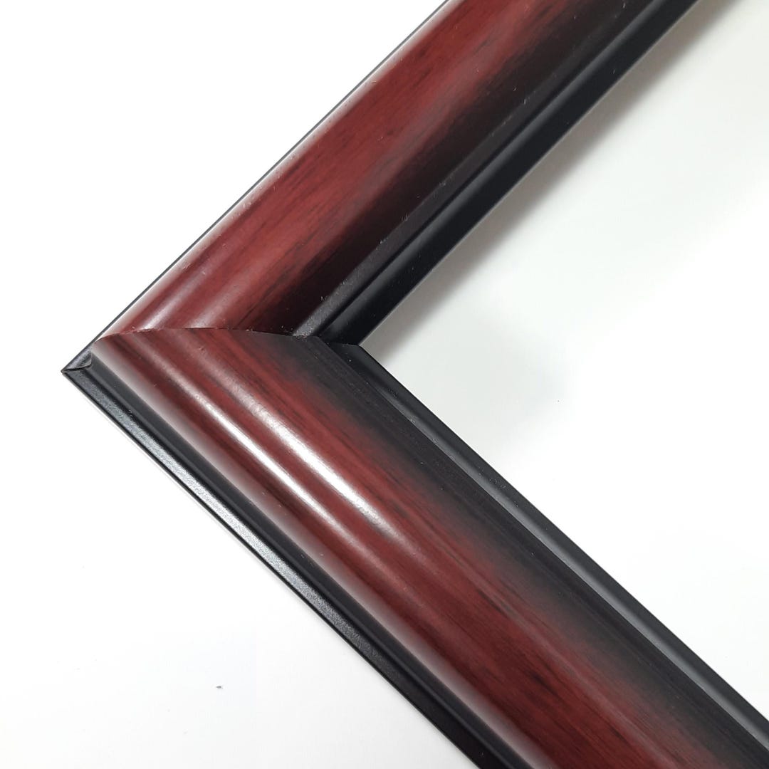 8x10 Black and Maroon, Solid Wood Picture Frame - Etsy