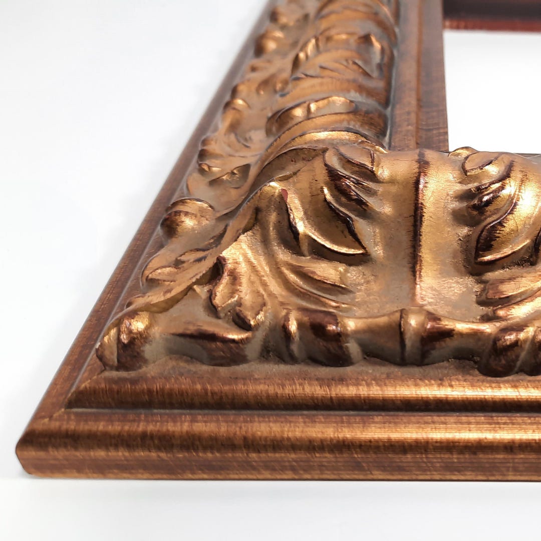 8x10 Large Fancy Gold, Solid Wood Picture Frame - Etsy