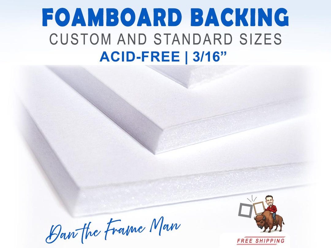 Acid-free Foamboard Backing: Custom Size for Framing & Crafts - Etsy