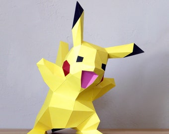 3d Papercraft Pikachu | Etsy
