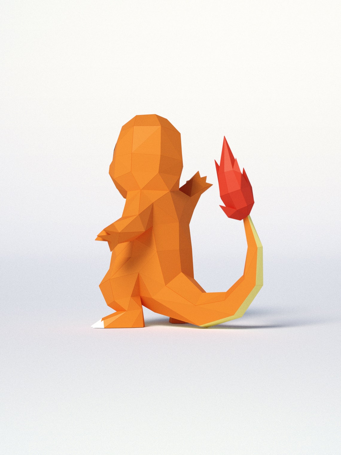 3D papercraft Pokemon Charmander DIY Templates Including | Etsy
