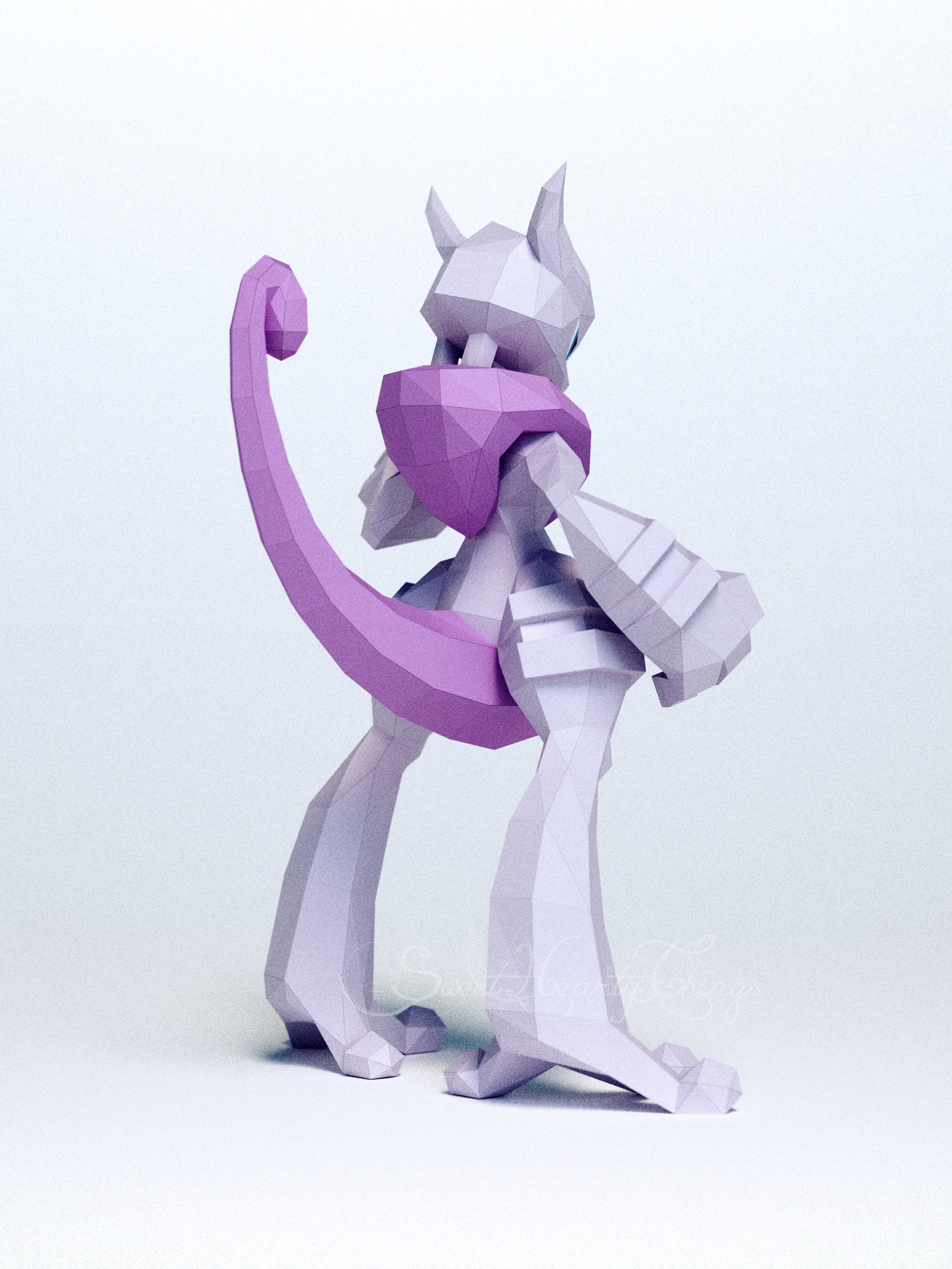 Papercraft Pokemon Mewtwo