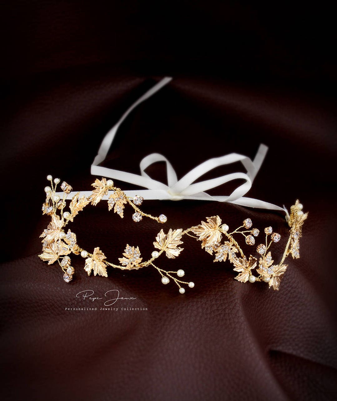 Wedding Ribbon Headband Bridal Headpiece Bridal Hair Comb Bridal Hair ...