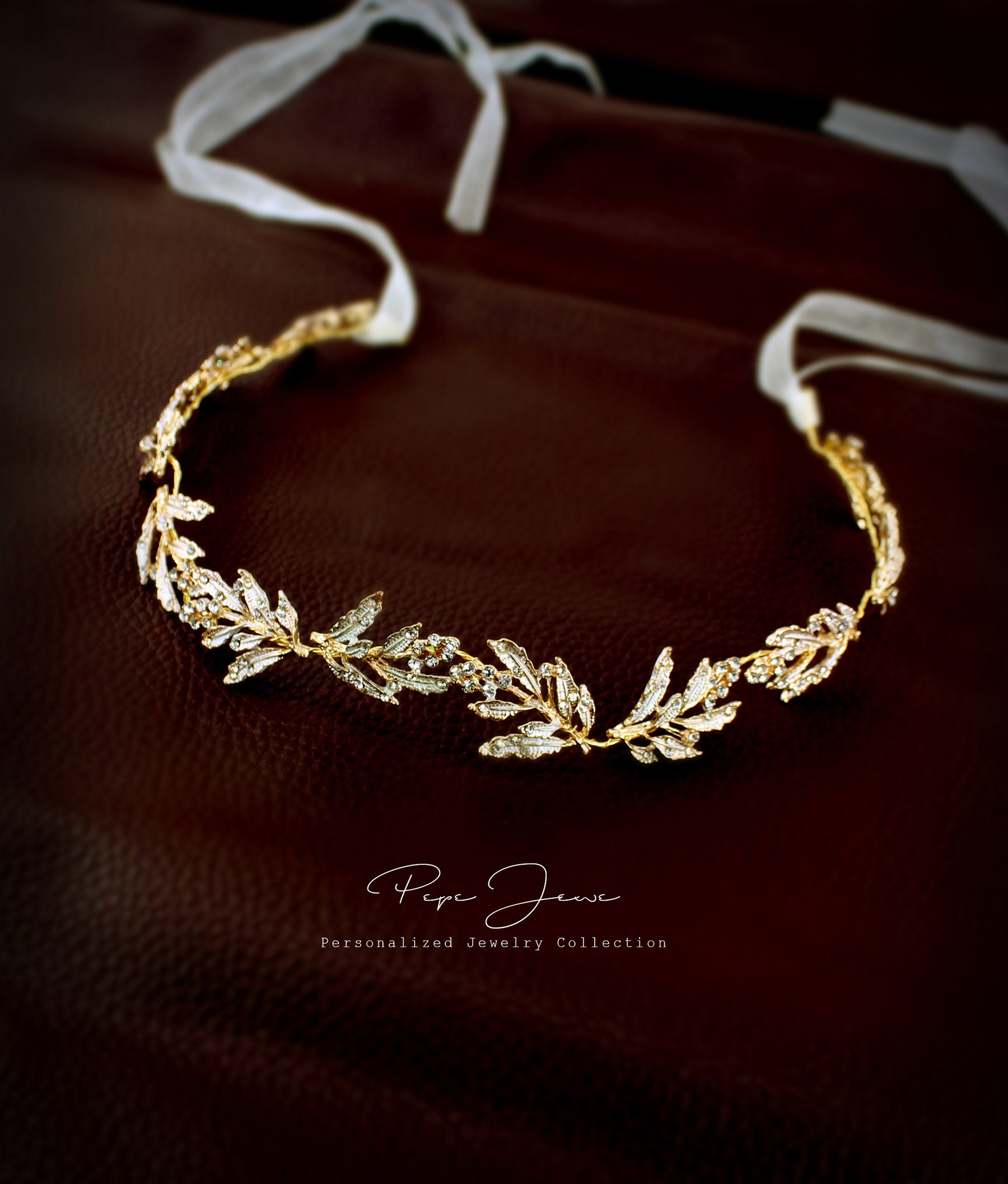 Wedding Ribbon Headband Bridal Headpiece Bridal Hair Comb - Etsy