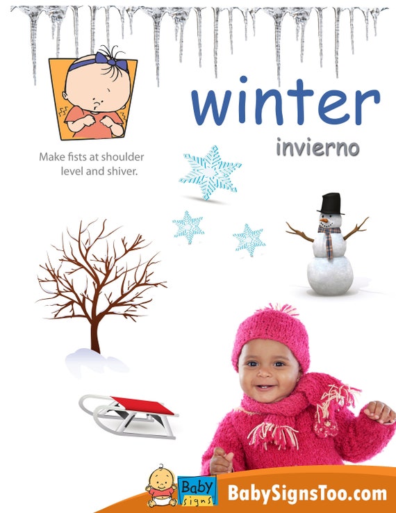 Sign Language Printables For Winter Free Printable Winter Word Search