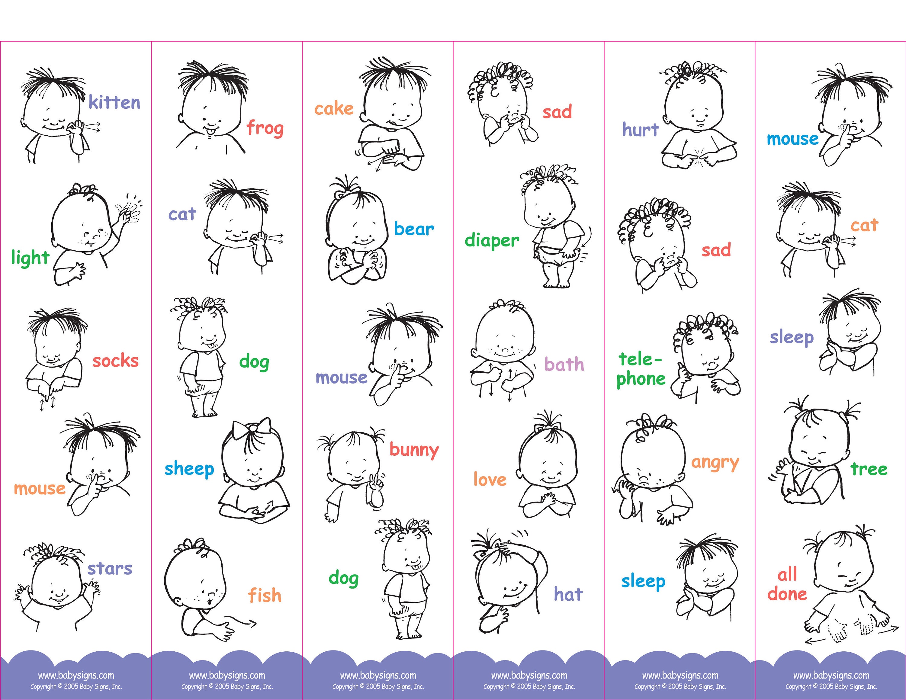 My Baby Signs® Bookmarks - Etsy