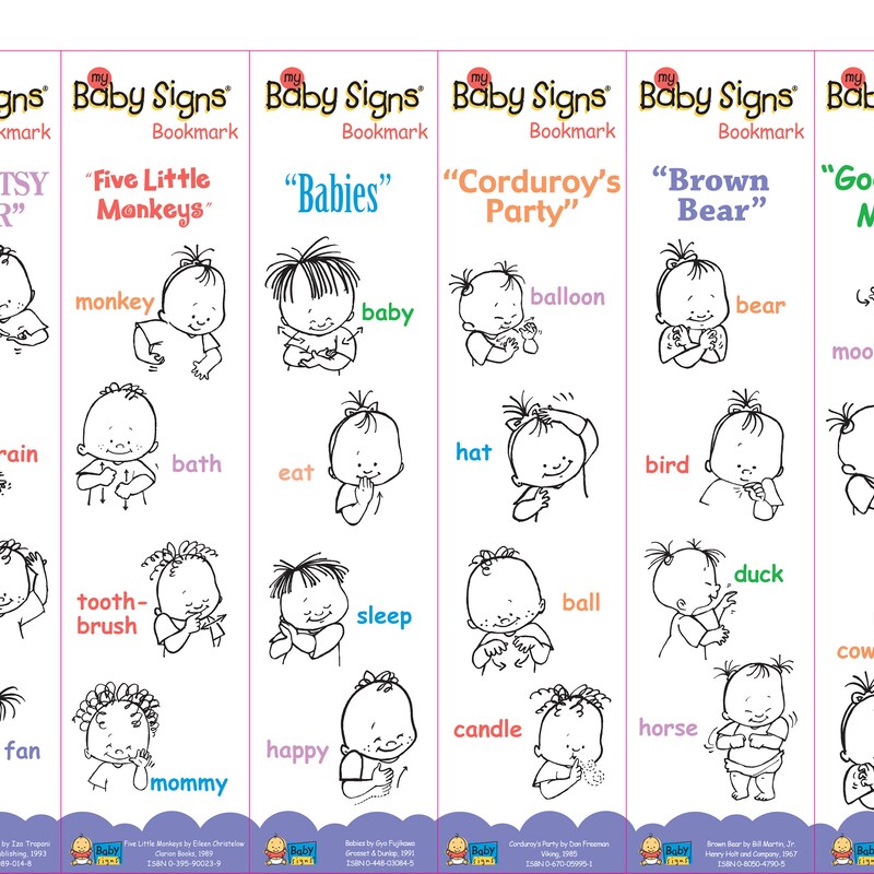 Baby Sign Language Chart - Etsy