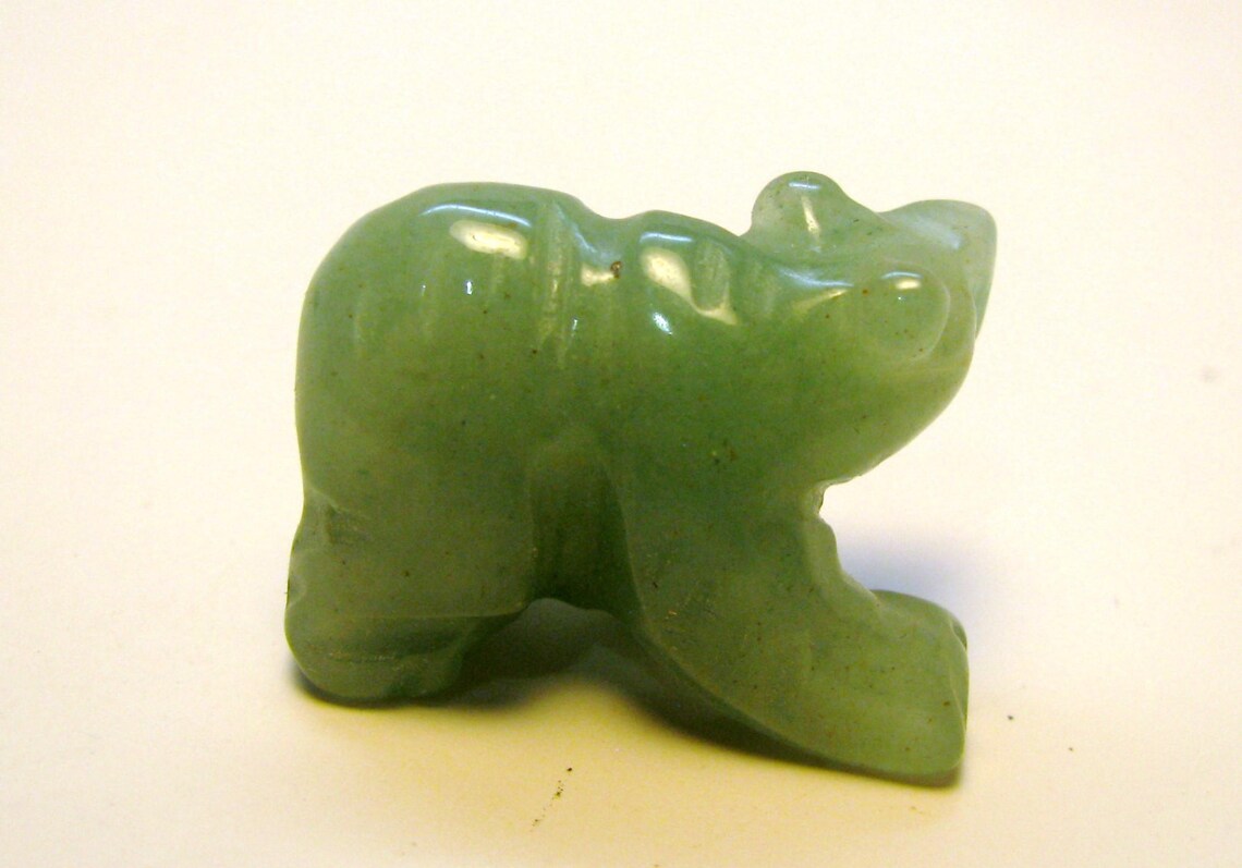 Bear Stone Figurine Hand Carved Gemstone Totem Spirit Animal - Etsy