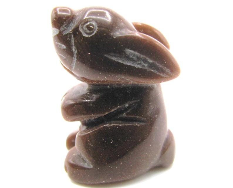 Rabbit Stone Figurine Hand Carved Gemstone Totem Spirit Animal ...