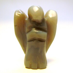 Guardian Angel Stone Figurine Hand Carved Gemstone Totem Spirit Animal ...