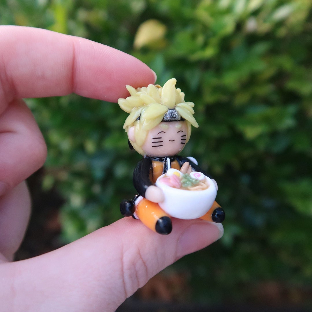 Naruto W/ Ramen Charm - Polymer Clay Anime Charm - Etsy