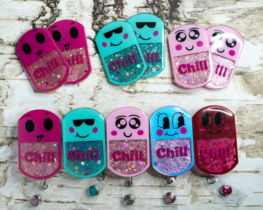 Chill Pill Nurse, Medical Assistant, CNA Badge Reel - Etsy