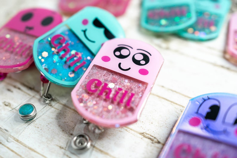 Chill Pill Nurse, Medical Assistant, CNA Badge Reel - Etsy