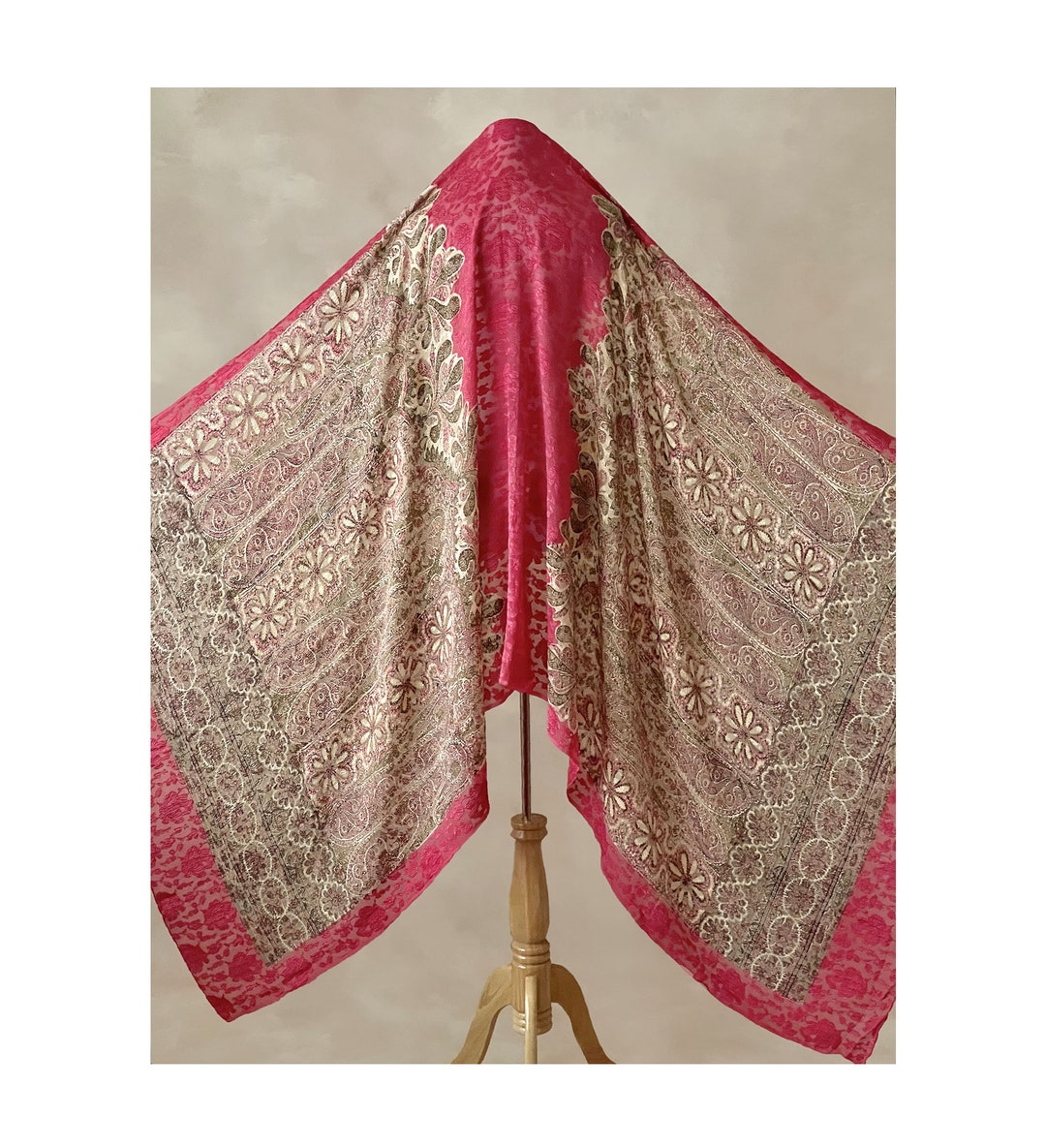 Antique Victorian Shawl, Early 1800s Silk Shawl Wrap - Etsy