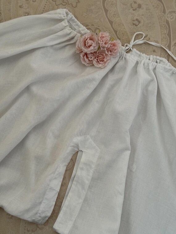 Antique Edwardian Bloomers, 1910s Split Leg Pantaloon… - Gem