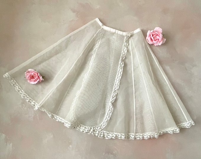 Vintage 50s Crinoline, 1950s Petticoat, Deadstock Crinoline, Velcro ...