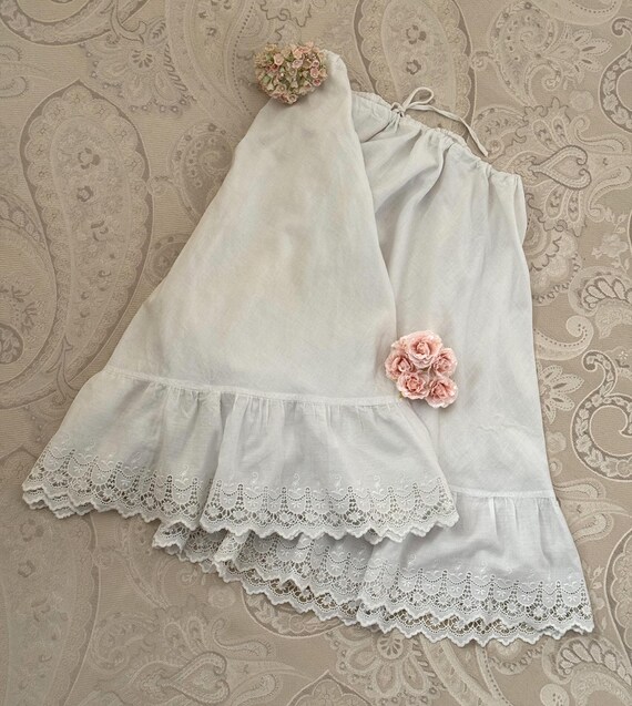 Antique Edwardian Bloomers, 1910s Split Leg Pantaloon… - Gem