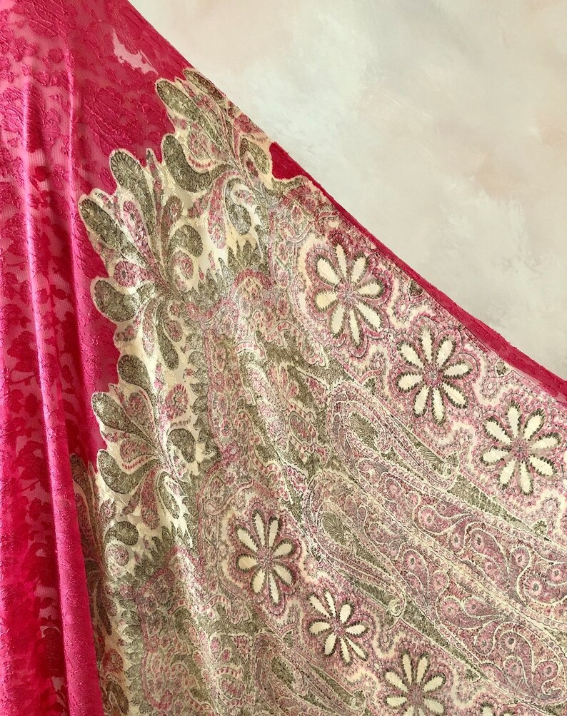 Antique Victorian Shawl Early 1800's Silk Shawl Hand - Etsy