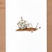 Snail Holiday Card, Christmas Card, Illustrated Nondenominational ...