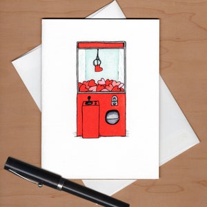 Valentine's Day Card, Claw Machine Valentine Card - Etsy