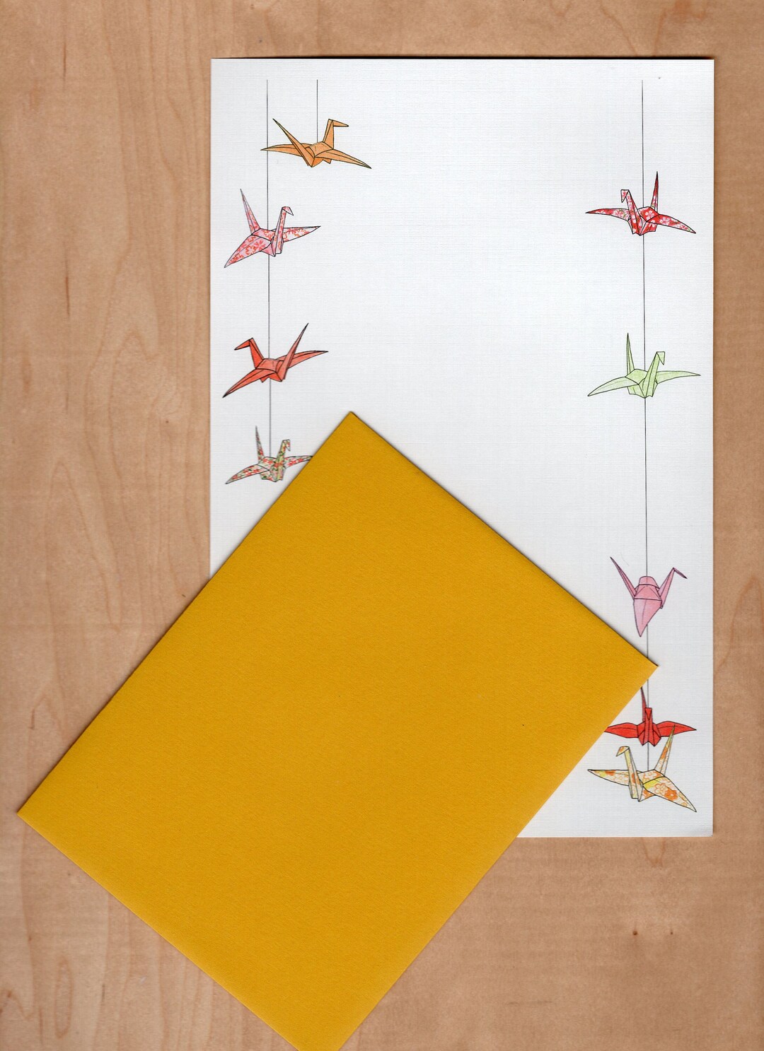 Origami Cranes Stationery Set, Writing Paper - Etsy