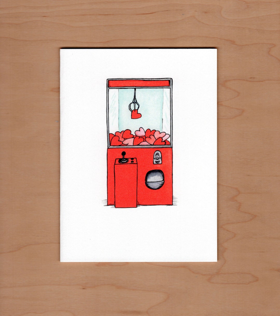 Claw Machine Valentine Card, Valentine's Day Card - Etsy