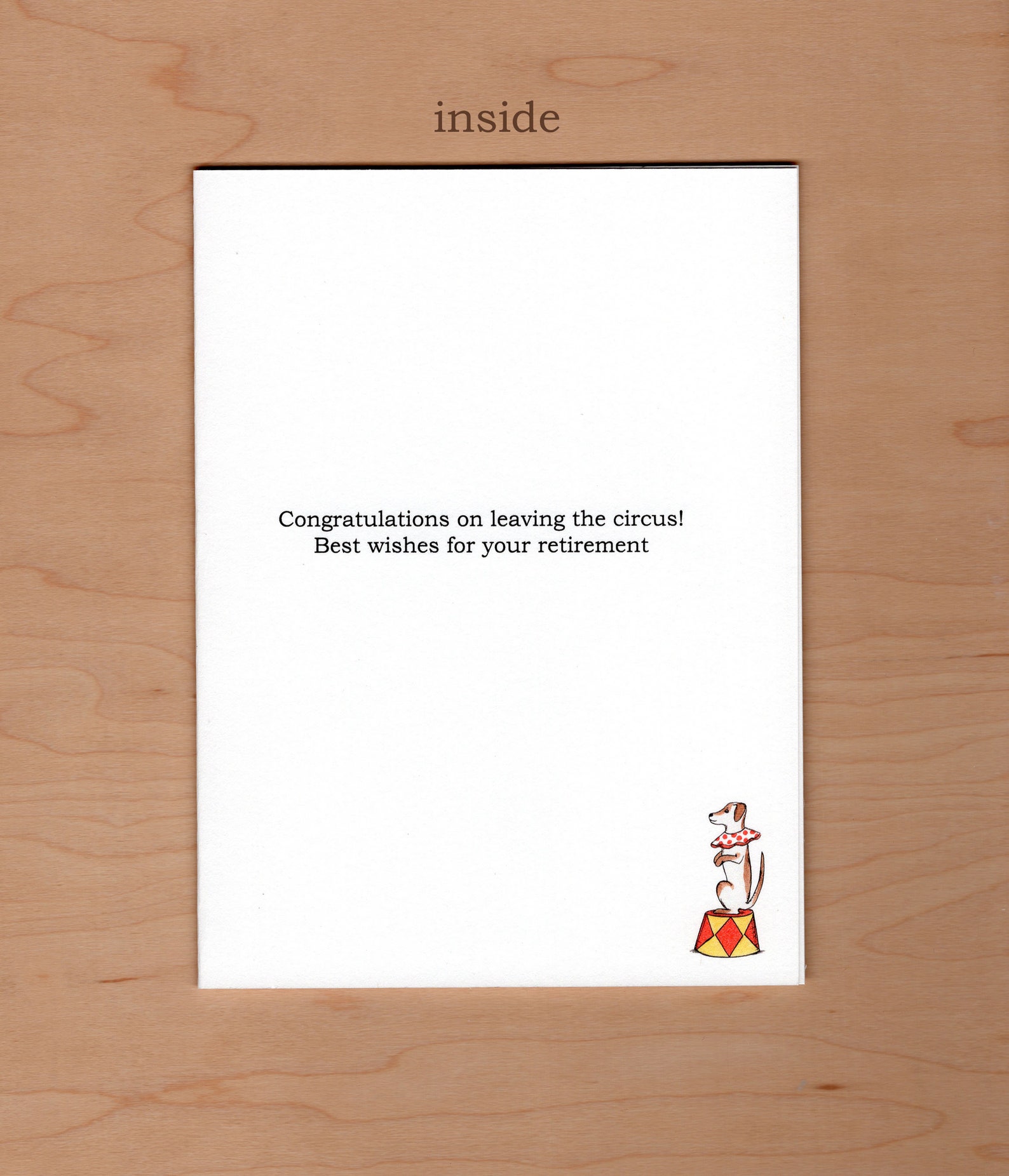 Circus Elephant Retirement Card Funny Retirement Card - Etsy