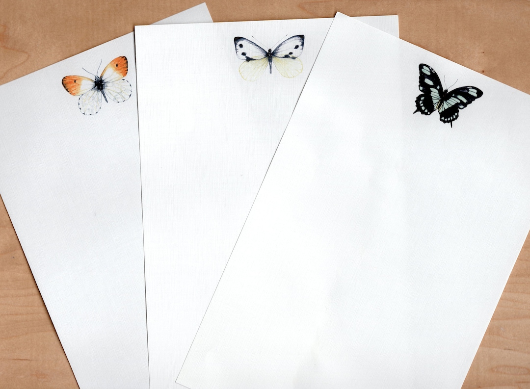 Butterfly Stationery Set, Writing Paper, Letter Writing Set - Etsy
