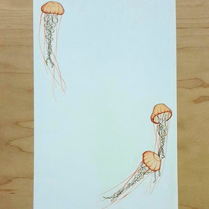 Jellyfish Writing Paper Stationery Set - Etsy