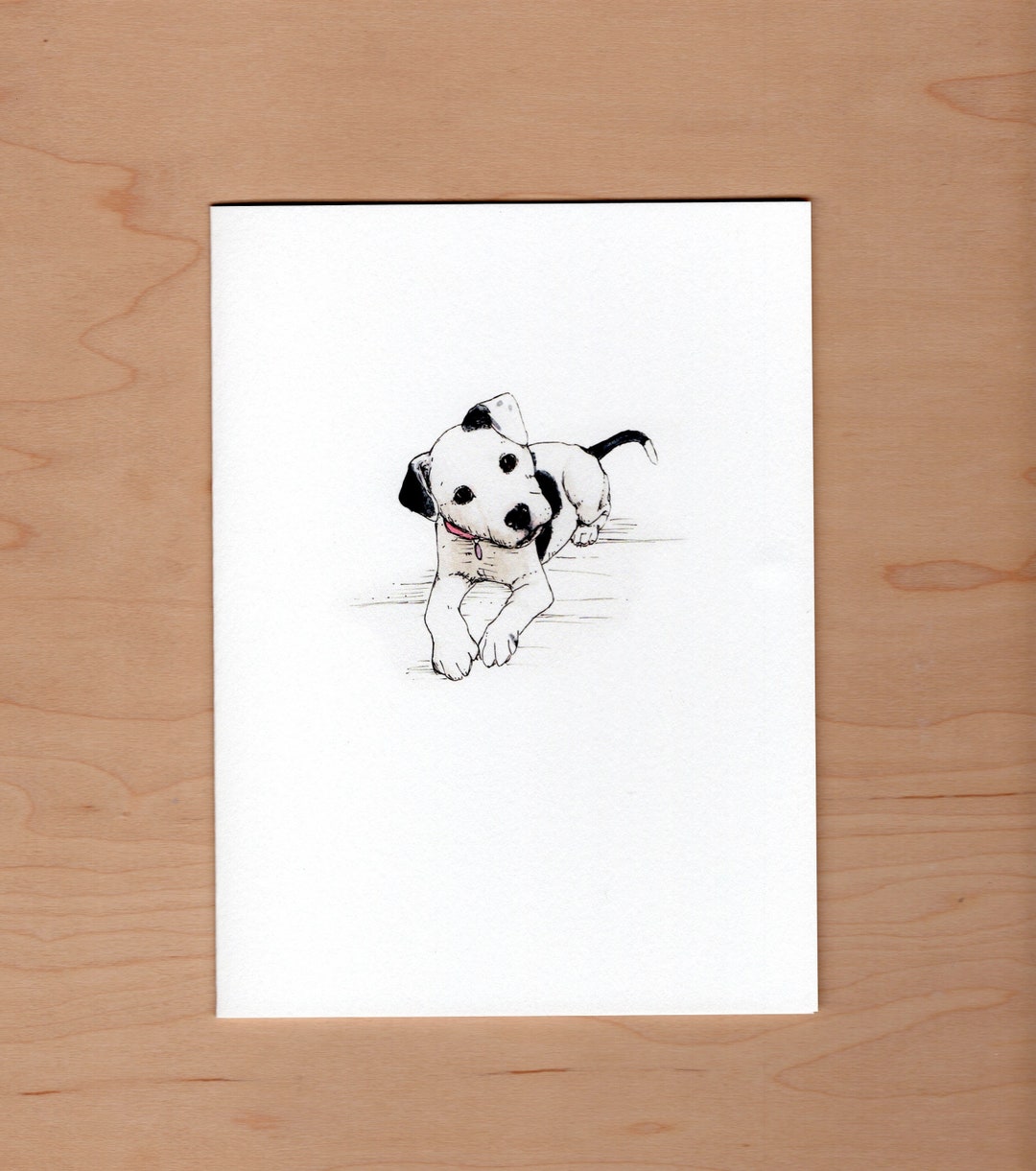 Puppy Card, Illustrated Dog, New Puppy Greeting - Etsy