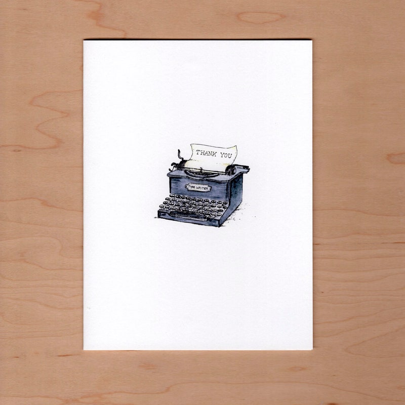 Typewriter Card - Etsy