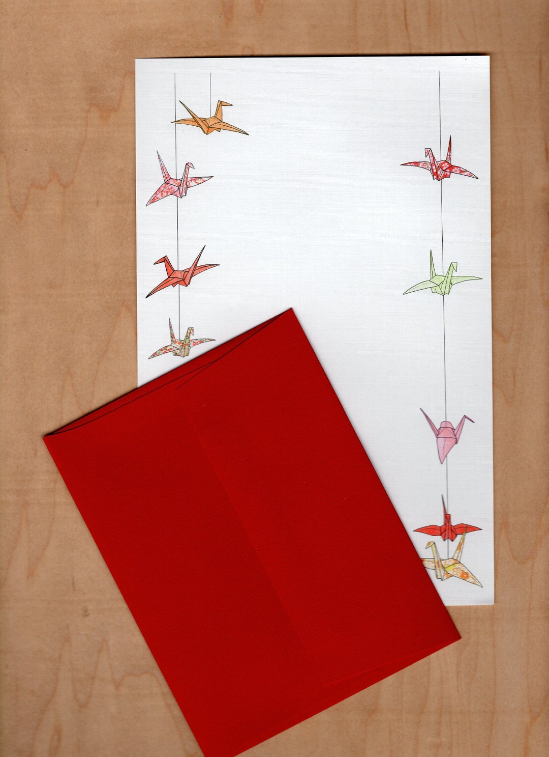 Origami Cranes Stationery Set, Writing Paper - Etsy