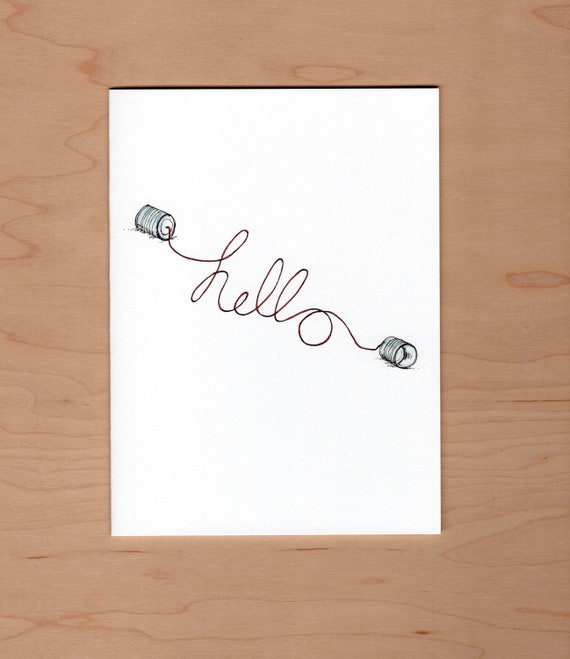 Hello I Miss You Card - Etsy