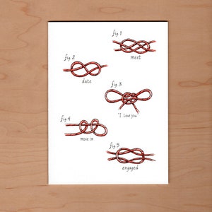 Tying the Knot Wedding Card, Funny Wedding Card - Etsy