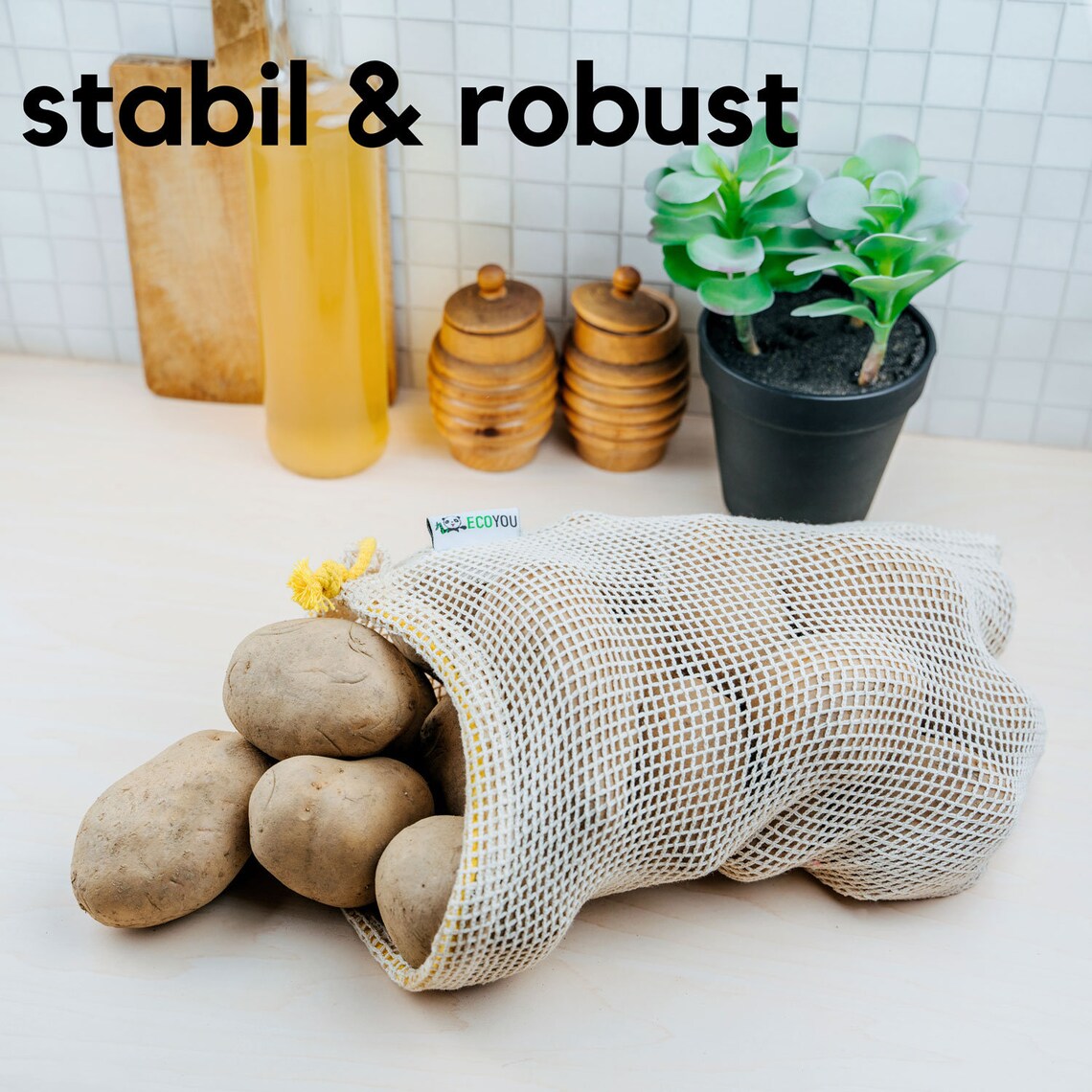 Set of 3 Fruit Nets & Vegetable Nets Made of Cotton - Etsy