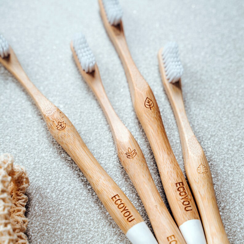 Wooden Toothbrushes set of 4 - Etsy