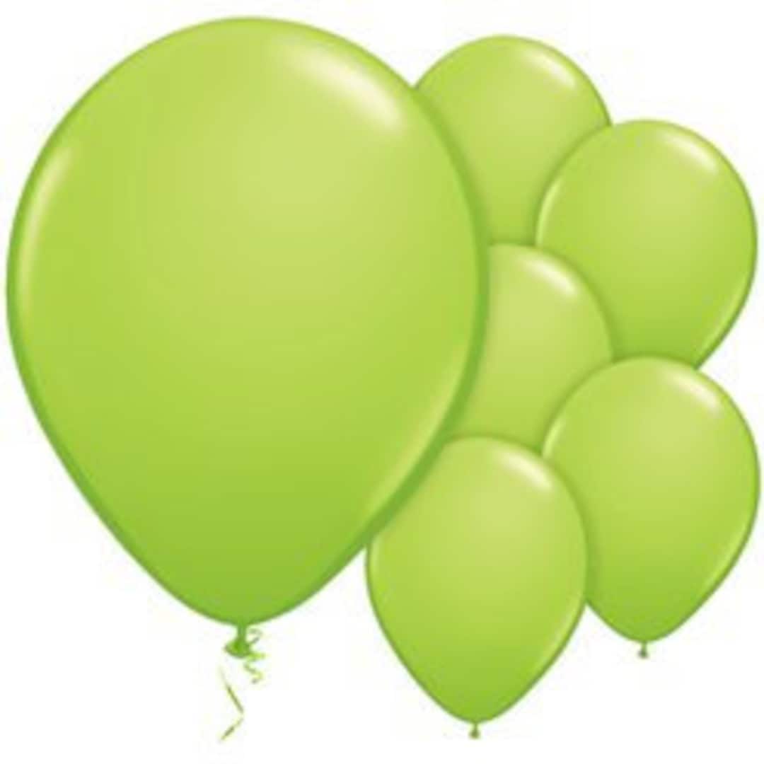 Lime Green 11" Round Latex Balloons - Etsy