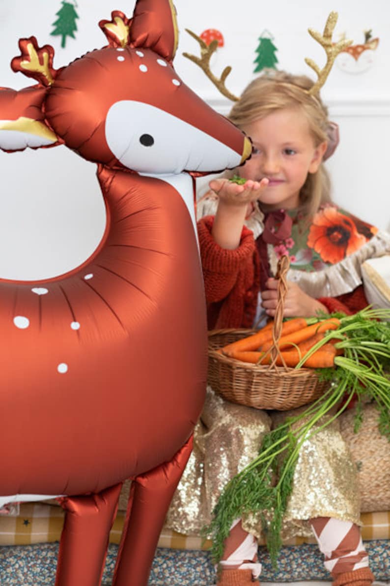 Woodland Deer Foil Balloon - Party Decoration Balloon - Festive Balloon ...