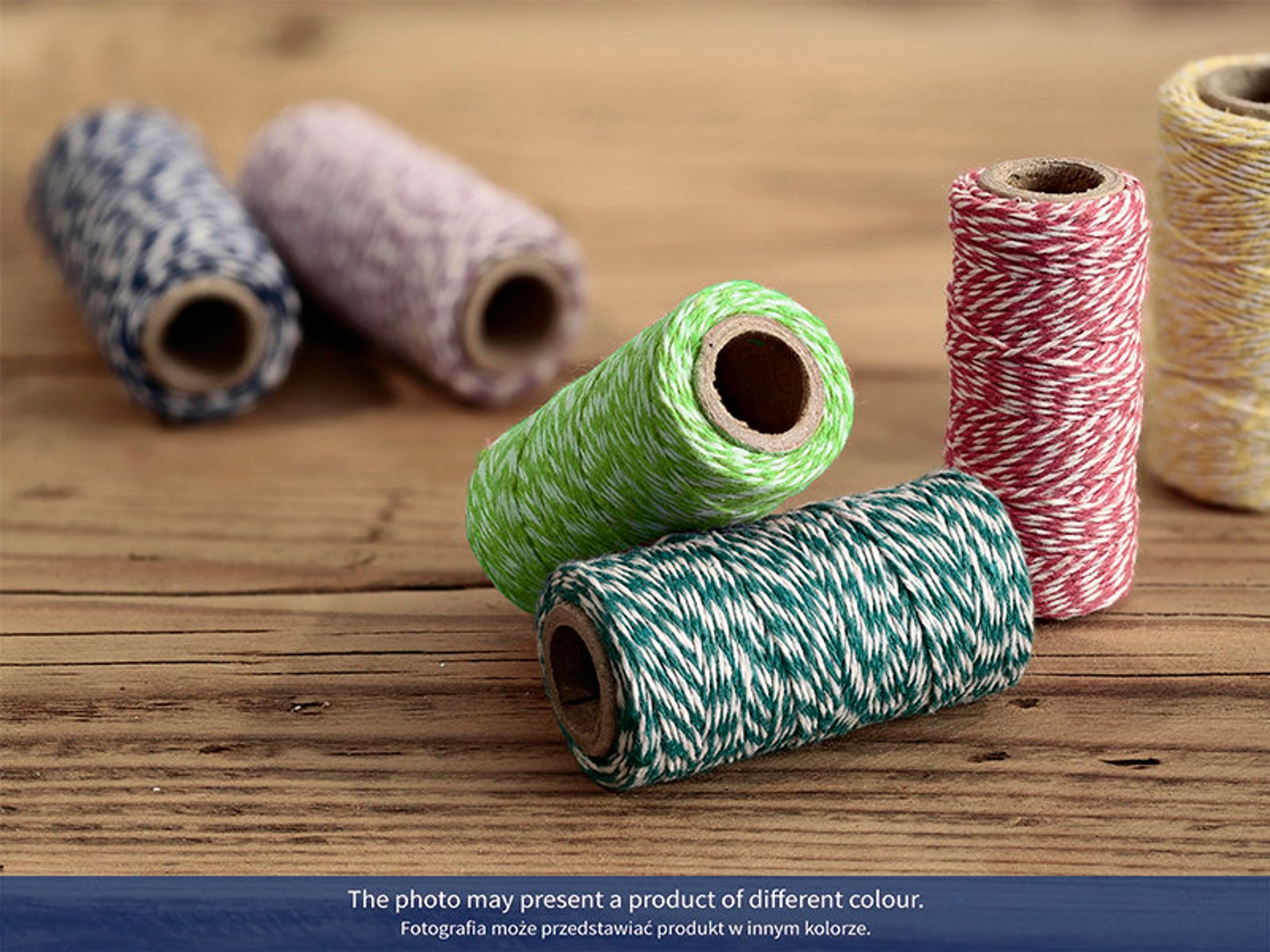 50m Red Bakers Twine - Red & White Striped Cotton String - Birthday ...