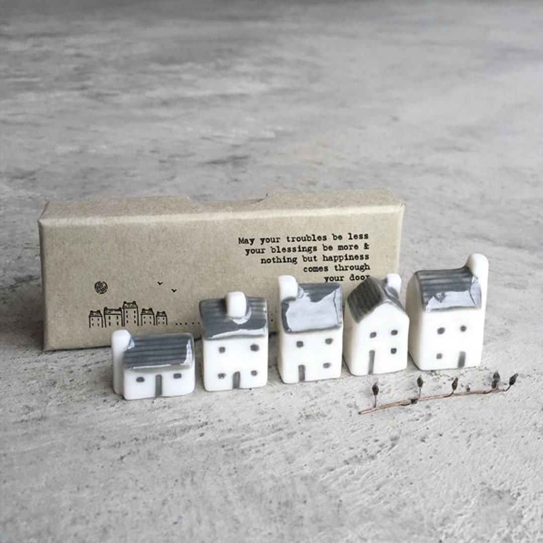 Porcelain Mini Houses Gift - Street in A Box - Keepsake Gift-boxed ...