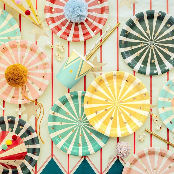 Carnival Paper Plates - Etsy UK