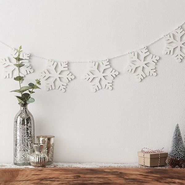Snowflake Garland - Etsy