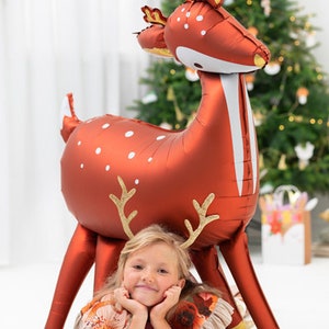 Woodland Deer Foil Balloon - Party Decoration Balloon - Festive Balloon ...